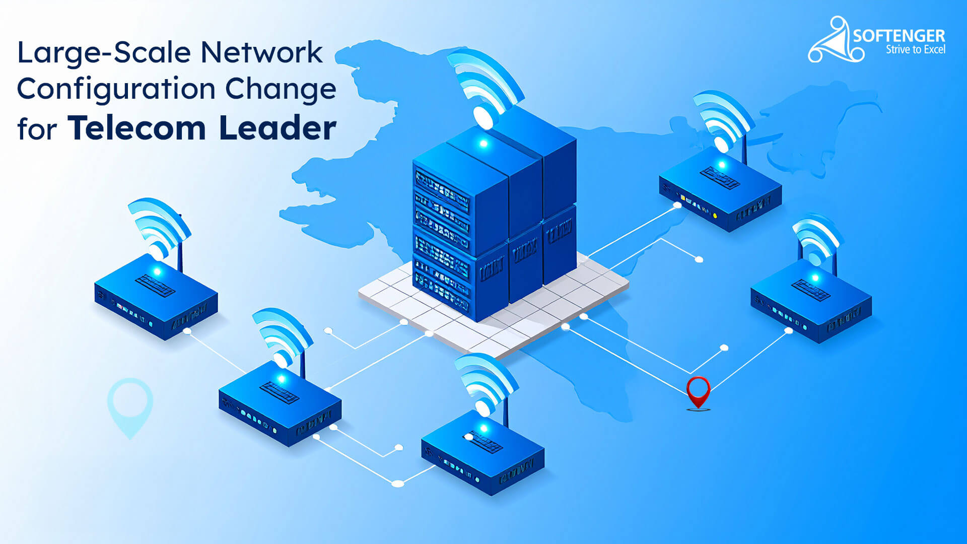 Large-Scale Network Configuration Change for Telecom Leader - Softenger